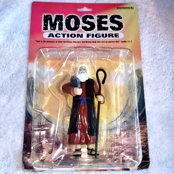 Other | Moses Action Figure Moveable Arms Holding 1 Commandments ...